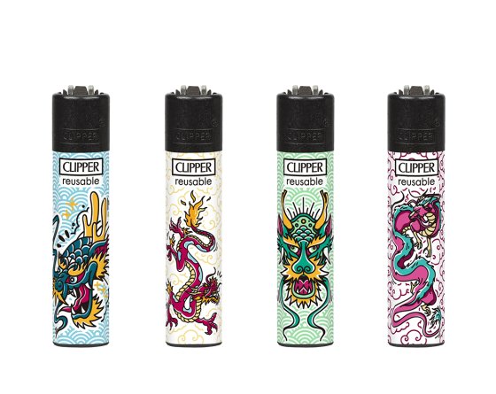 B.48 Clipper micro Asian dragons - Clipper Micro - Briquets Clipper ...